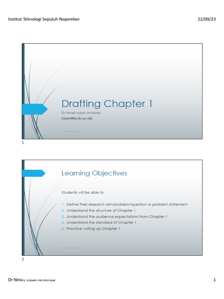 1 - Drafting Chapter 1 | PDF | Career & Growth