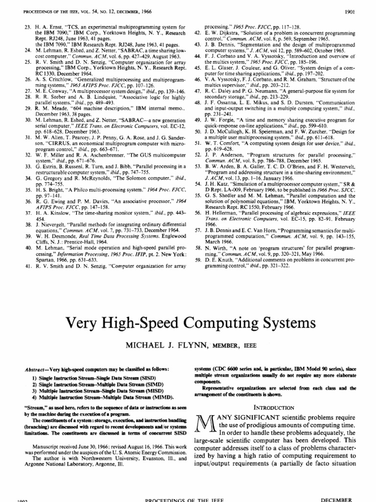 Very High-Speed Computing Systems: Compooents | PDF | Computer Data ...