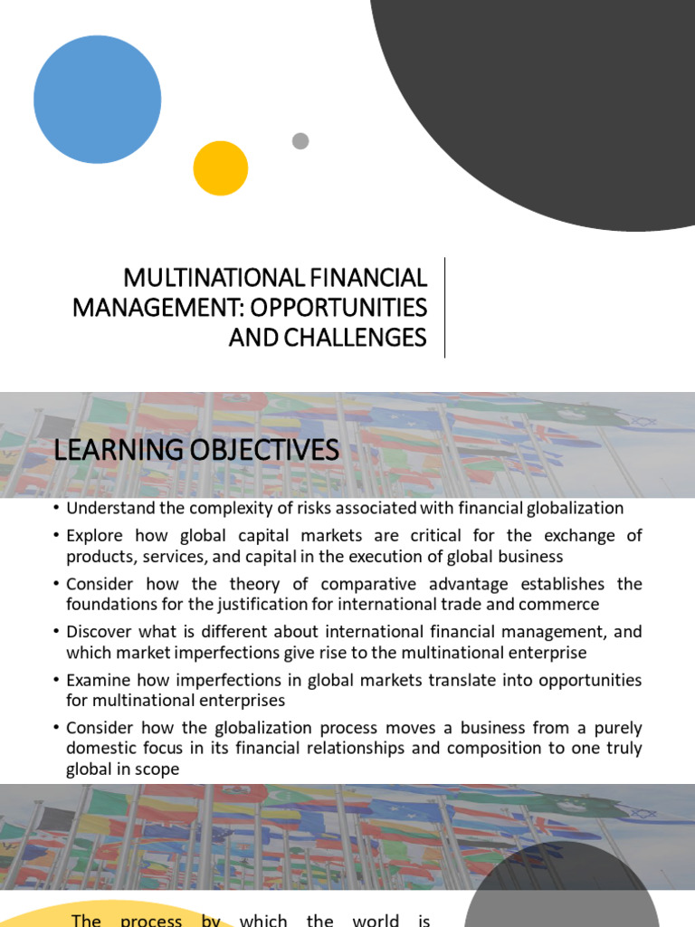 Chapter 1 - Multinational Financial Management-Opportunities and ...