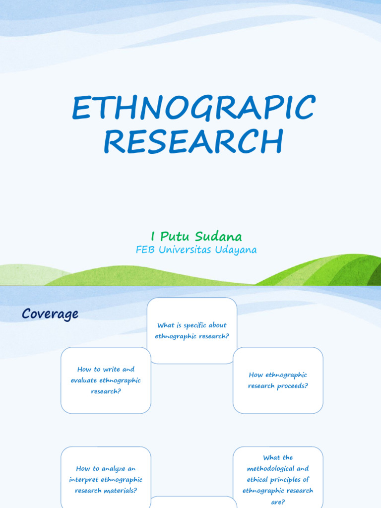 Ethnographic Research Methodology Guide | PDF | Ethnography ...