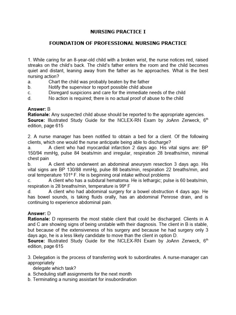 NLE NP1 Questions | PDF | Nursing | National Council Licensure Examination
