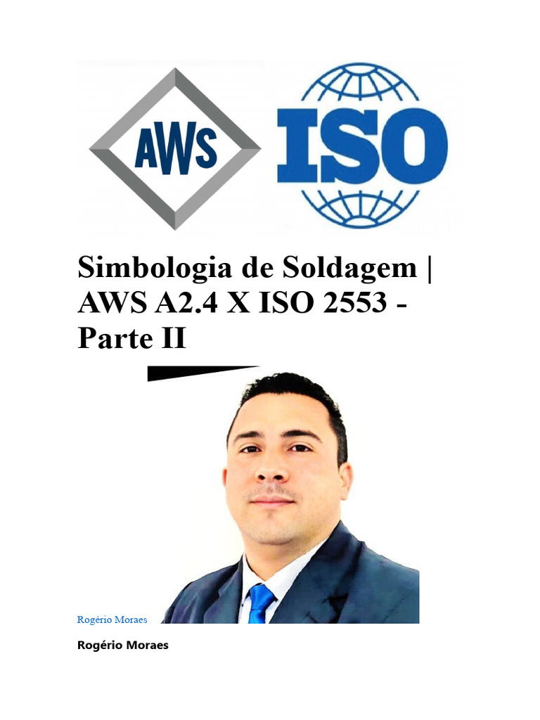 Simbologia de Soldagem AWS A2.4 X ISO 2553 - Parte II | PDF