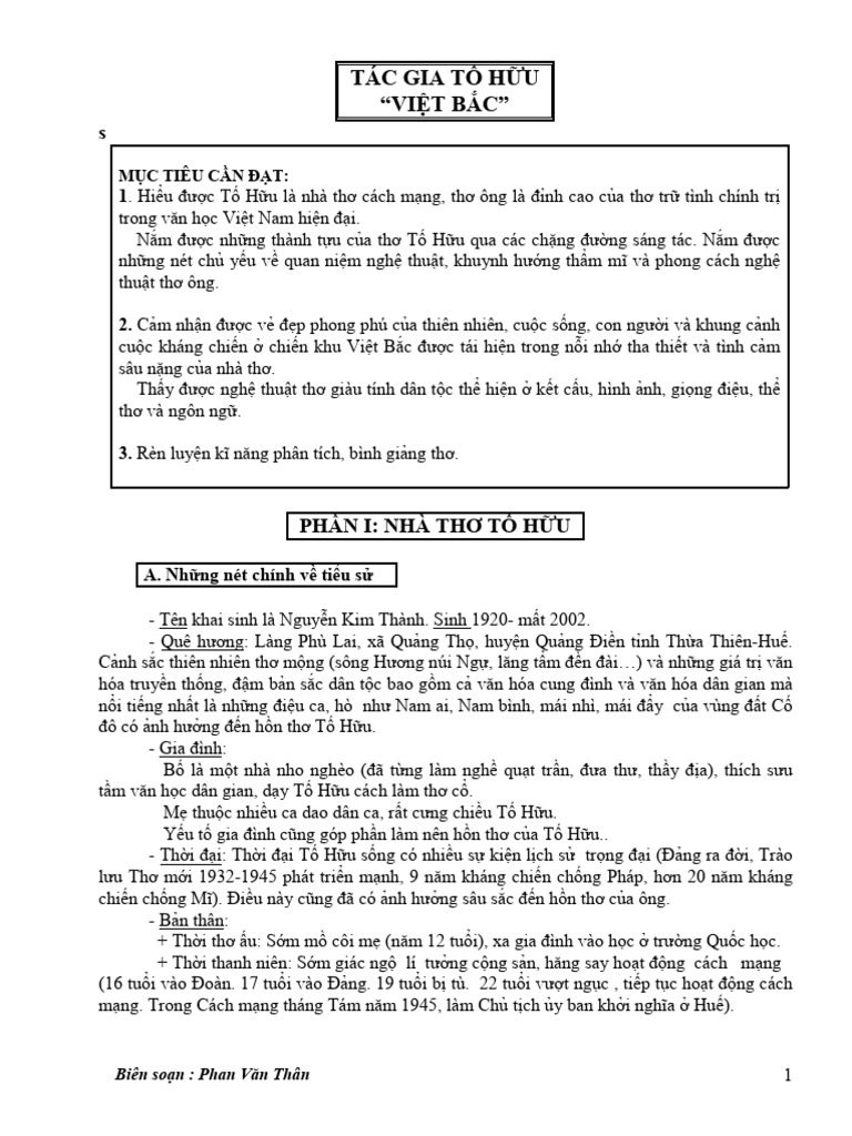 Viet - Bac - To - Huu | PDF