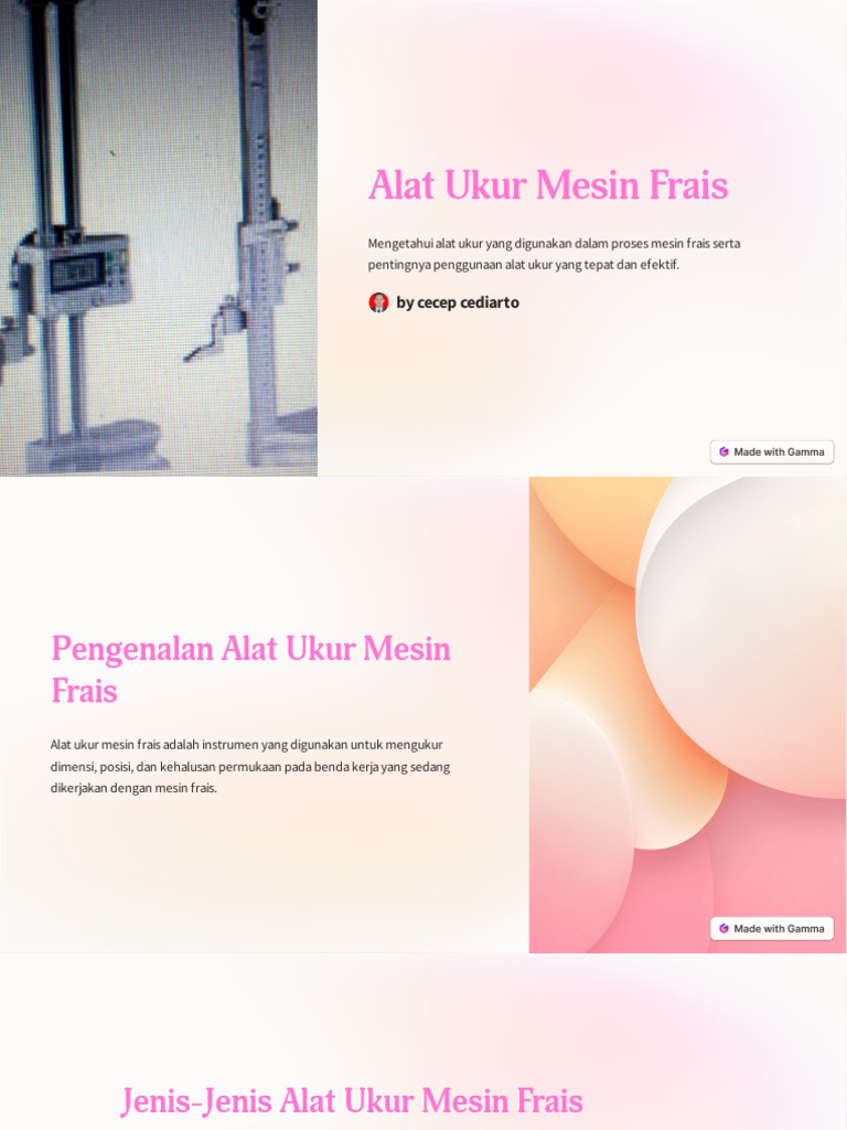 Penggunaan Alat Ukur Mesin Frais yang Efektif | PDF | Teknologi & Rekayasa