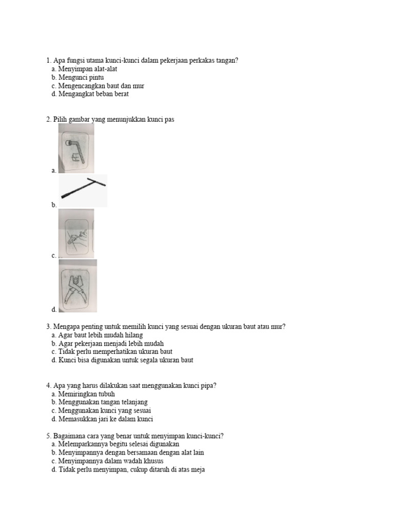 Berikut Adalah 50 Soal Pilihan Ganda Beserta Jawaban Untuk Materi | PDF
