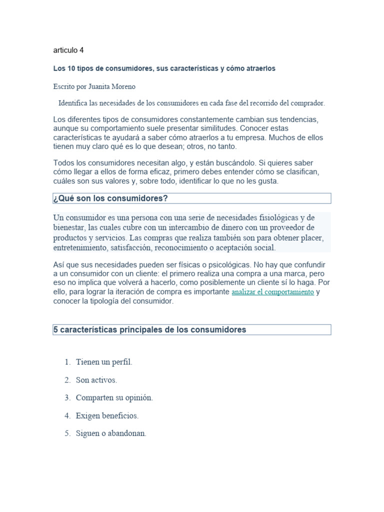 Tipos de Consumidor | PDF | Los consumidores | Marca