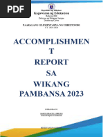 Pangwakas Na Mensahe Sa Buwan NG Wika | PDF