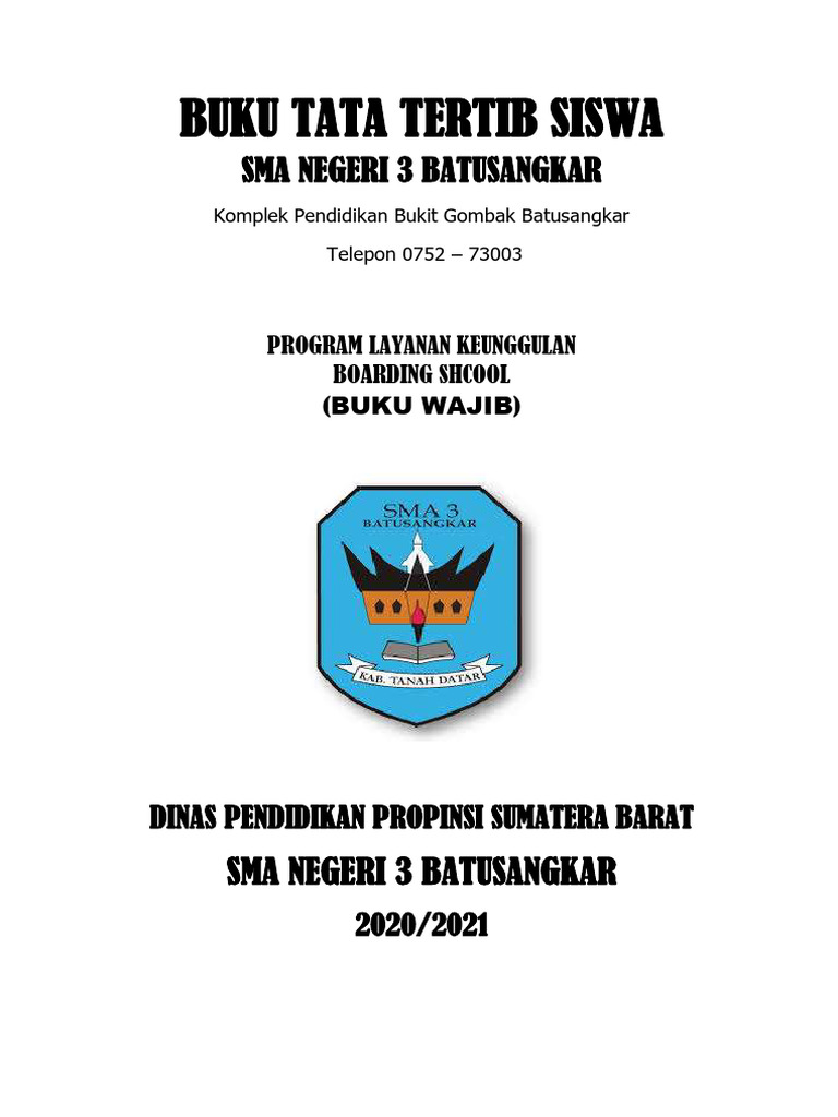BUKU TATA TERTIB SISWA Edit Akhir 13 Agus 2020 OK | PDF