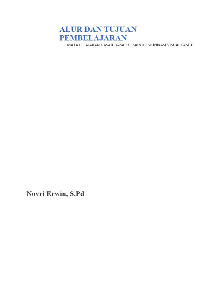 ATP Dasar-Dasar Desain Komunikasi Visual - Novri Erwin | PDF