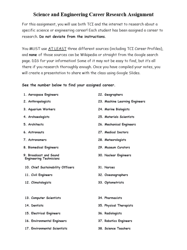 Sci - Eng Career Research Template | Download Free PDF | Computer ...