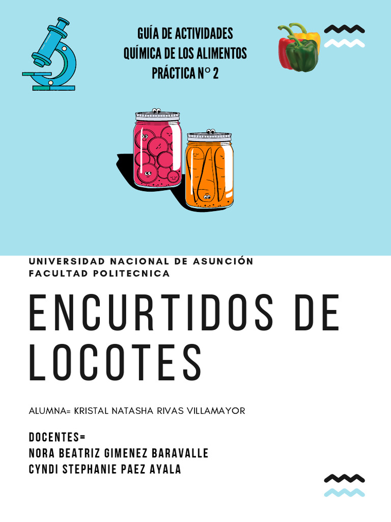 Encurtidos de Locotes: Métodos y Conservación | PDF | Hirviendo | sal