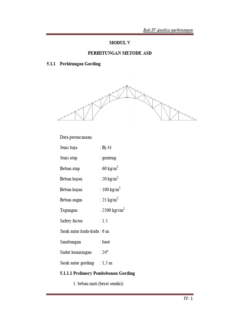 Modul 4 Desain Gording ASD | PDF