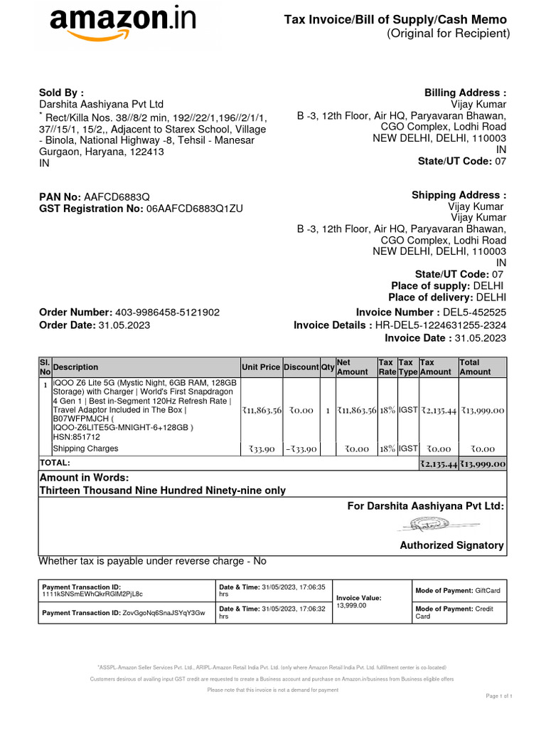 Invoice | PDF | Invoice | Money