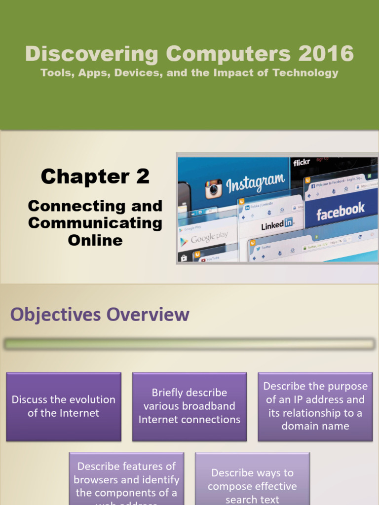 Chapter 2 - Connecting and Communicating Online | PDF