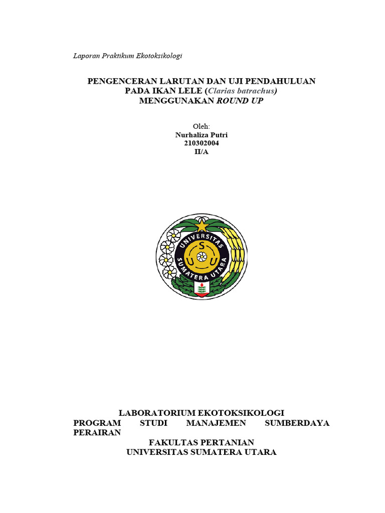 Contoh Laporan 1 Ekotok | PDF