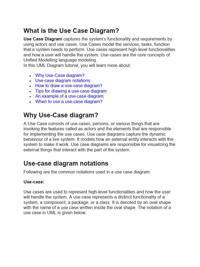 Use Cases | Download Free PDF | Use Case | Unified Modeling Language