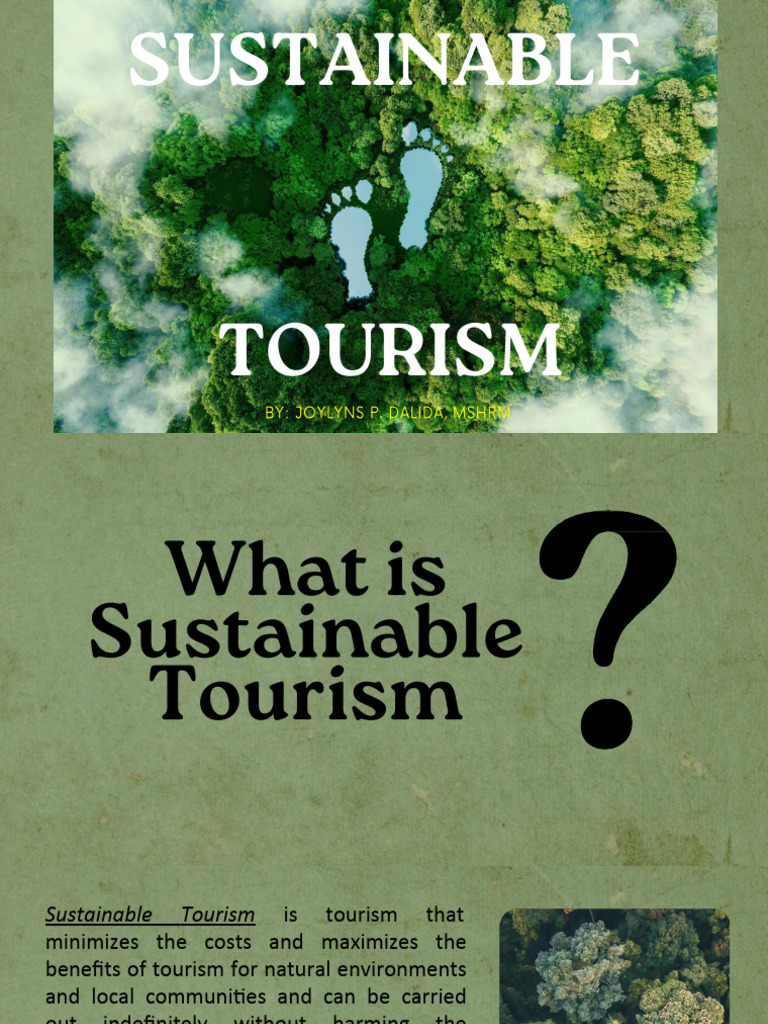 Sustainable Tourism Pdf Tourism Sustainability