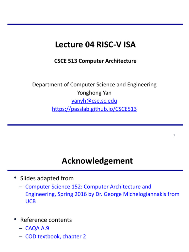 Lec Riscv | PDF | 64 Bit Computing | Manufactured Goods