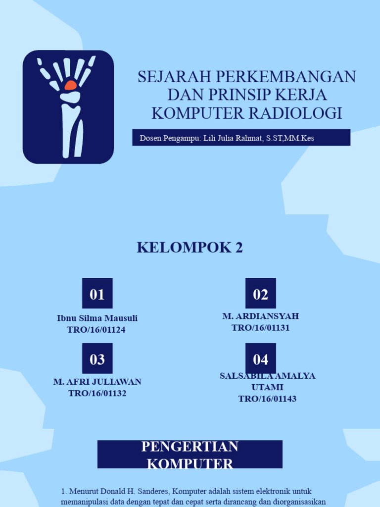 A Sejarah Perkembangan Dan Prinsip Kerja Komputer Radiologi - Pengantar ...