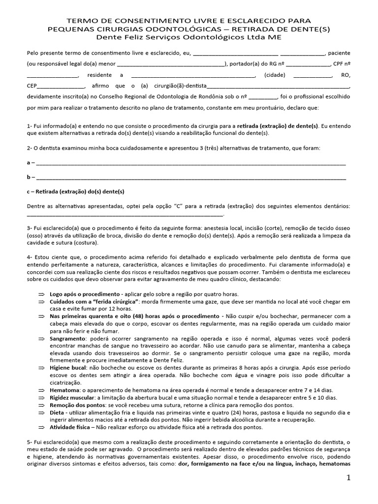 TCLE Exodontia | PDF