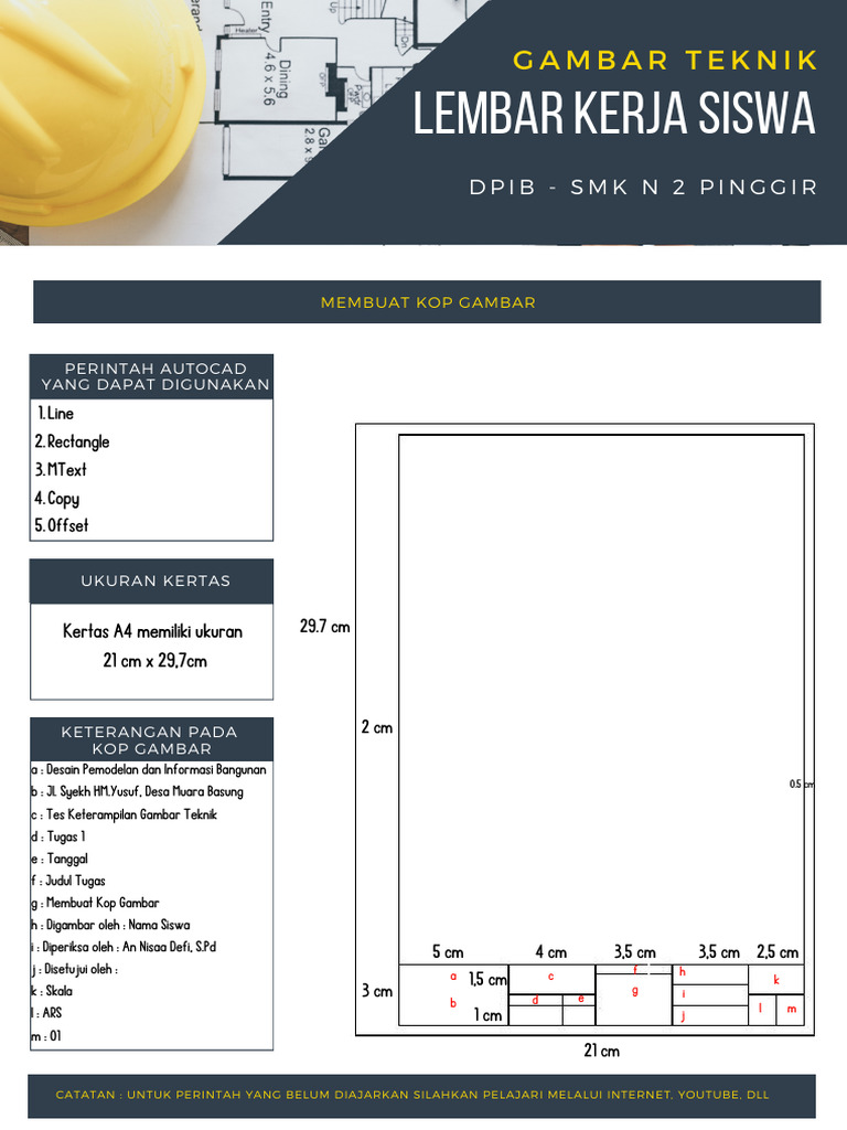 Lembar Kerja Membuat KOP Gambar | PDF