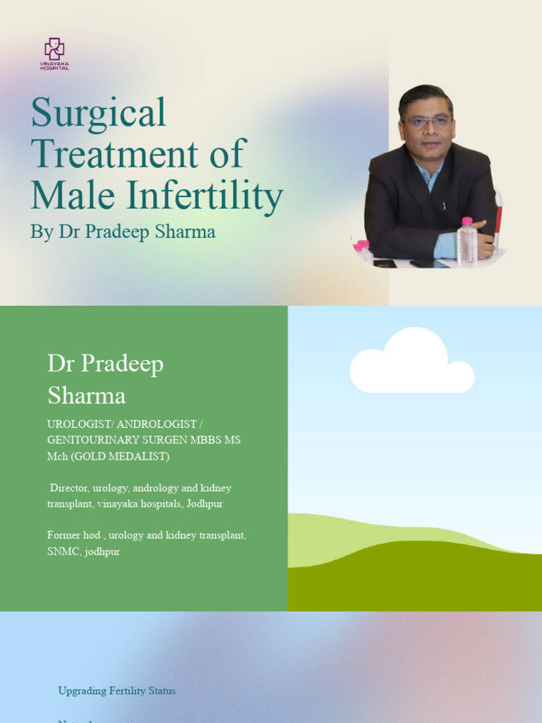 Surgical Treatment of Male Infertility | PDF | Infertility | Urology