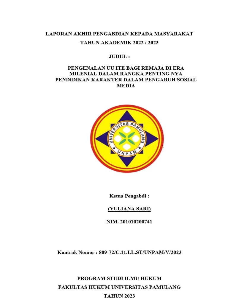 Laporan Akhir PKM | PDF