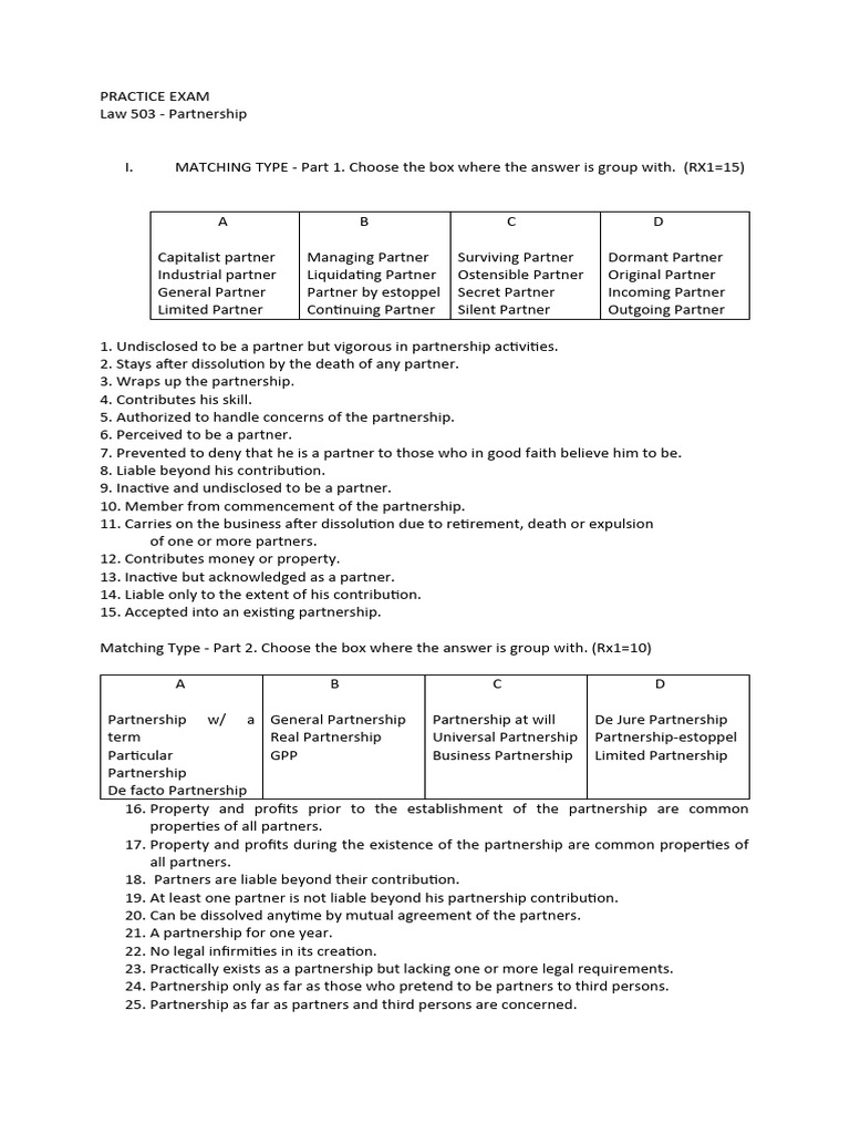 Practice Exam 2023 | PDF