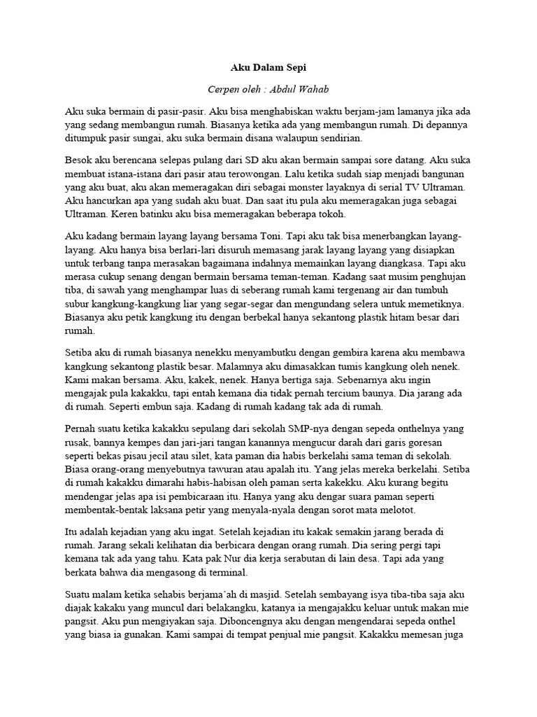 Aku Dalam Sepi | PDF | Puisi