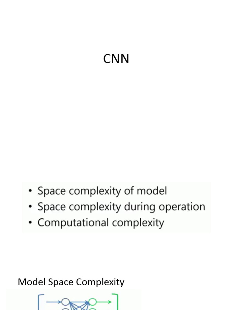 CNN Model Space Complexity Guide | PDF