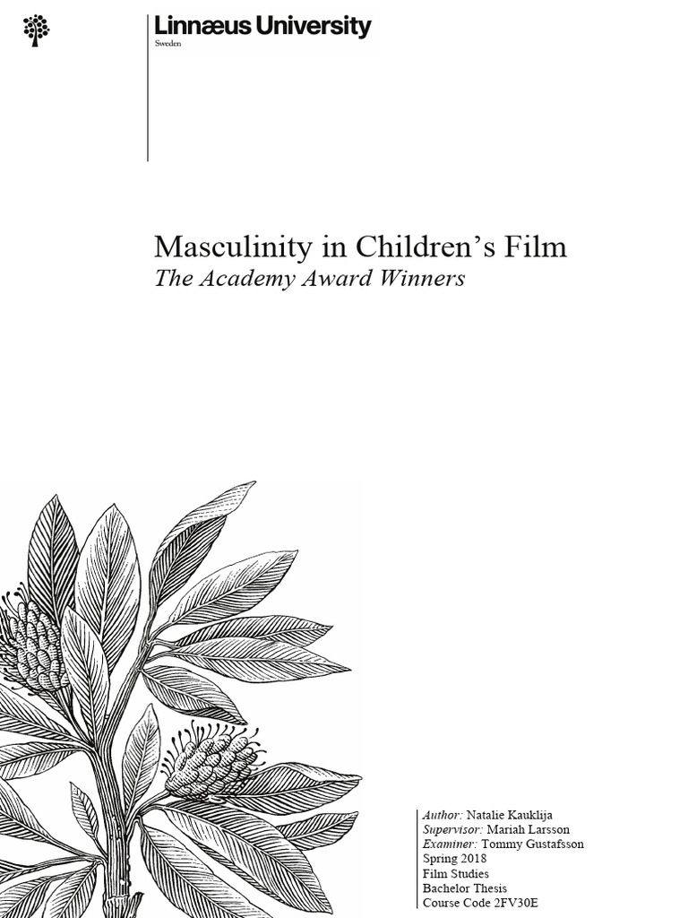 Full Text 01 | PDF | Masculinity | Gender