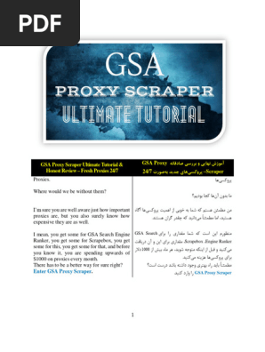 Gsa Proxy Scraper