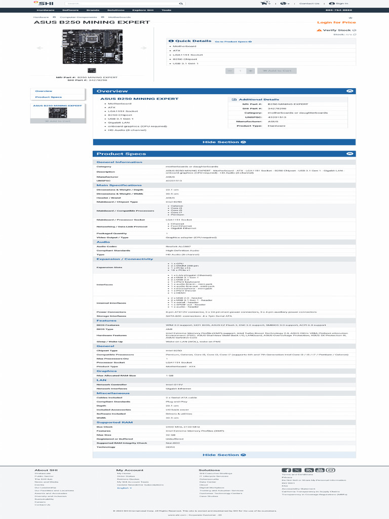 Asus B250 Mining Expert | PDF