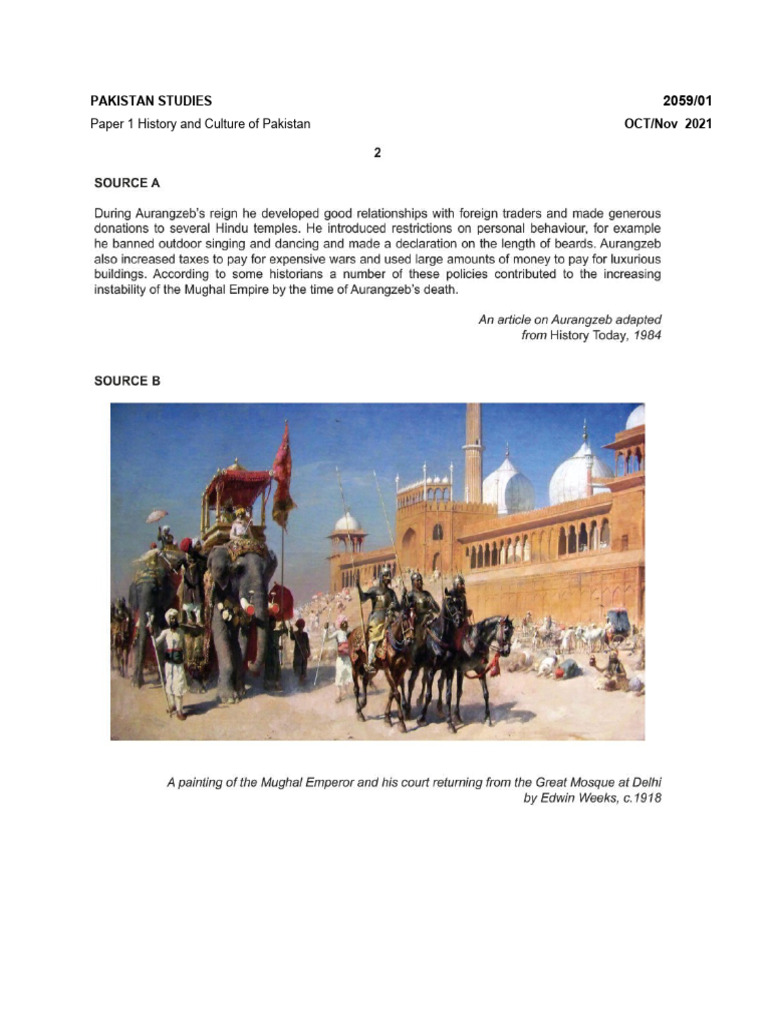 Source Based Question | PDF | British India