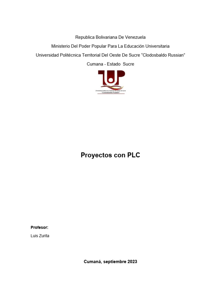 Proyectos Con PLC | PDF | Ascensor | Ingeniería de Sistemas