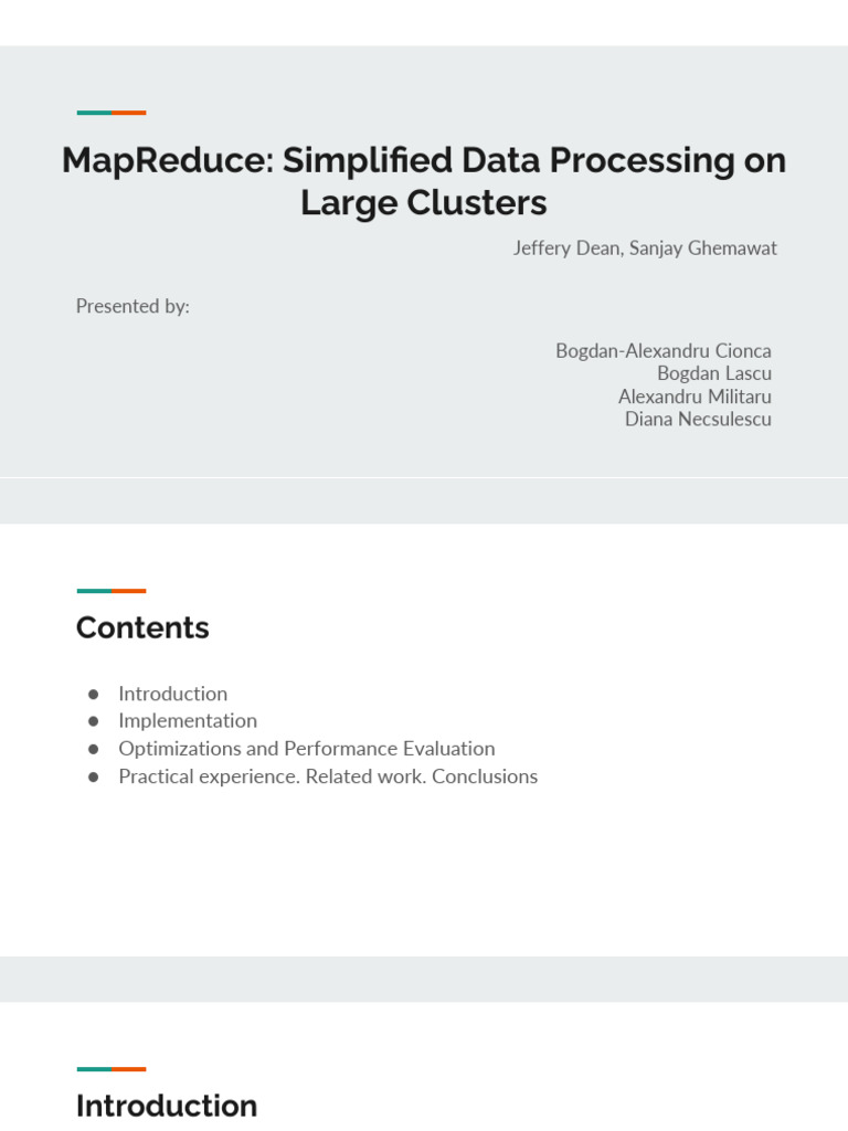 MapReduce - Simpli Ed Data Processing On Large Clusters | PDF | Computers