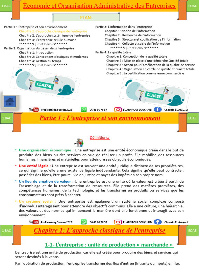 Économie Et Organisation Administrative Des Entreprises | PDF | Business | Bien (économie)