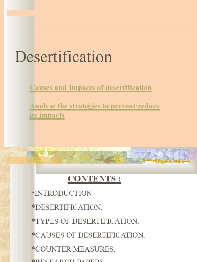 Desertification | PDF