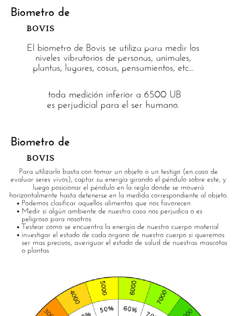 Medición Energética con Biometro Bovis | PDF | Relaciones personales, crianza y desarrollo ...