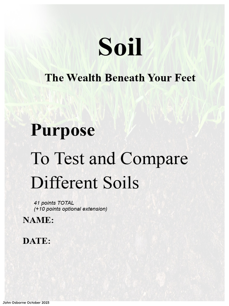 Soil Labs APES 2023-2024 | PDF | Soil | Earth Sciences