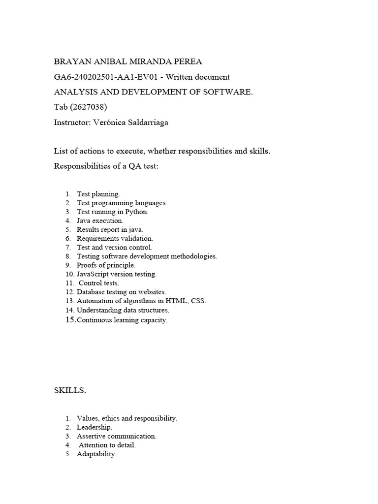 Documento Escrito GA6 240202501 AA1 EV01 | PDF | Java Script | Goal