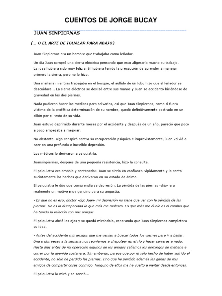 Cuentos de Jorge Bucay y Mas | PDF | Muerte | Depresión (estado de ánimo)