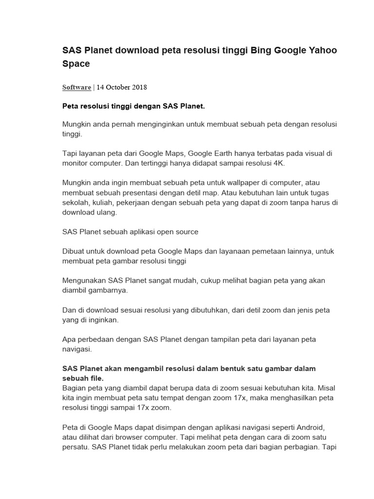 Tutor Sas Planet | PDF | Game & Aktivitas | Komputer