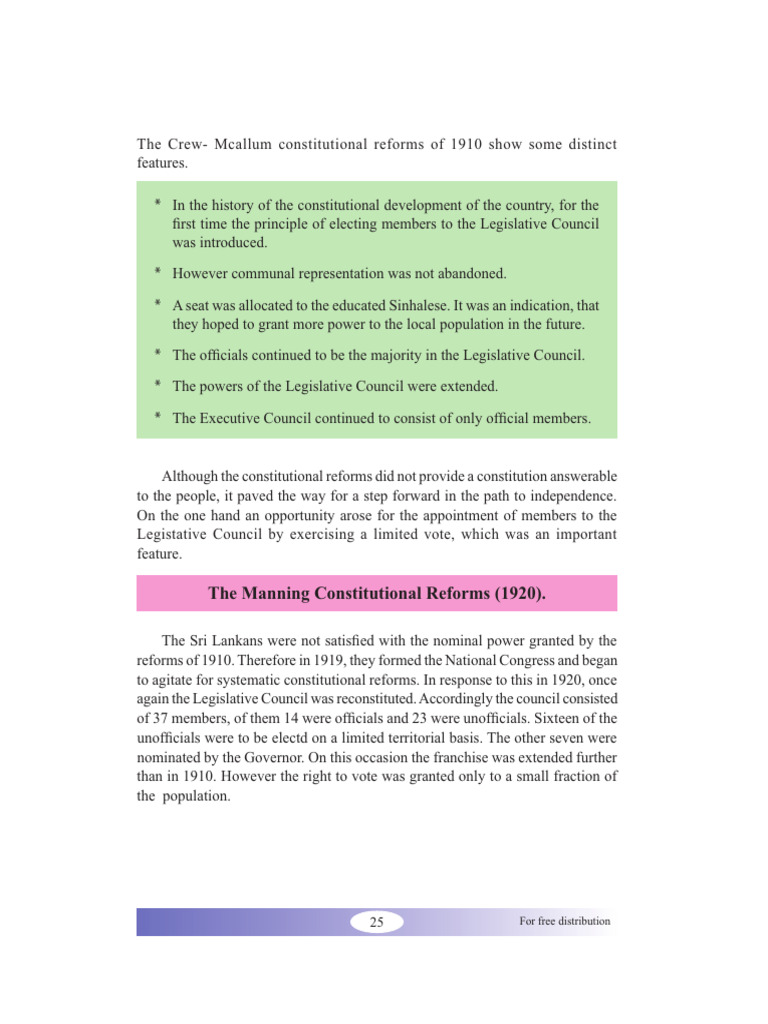 Sri Lanka's Constitutional Reforms Overview | PDF | Prime Minister ...