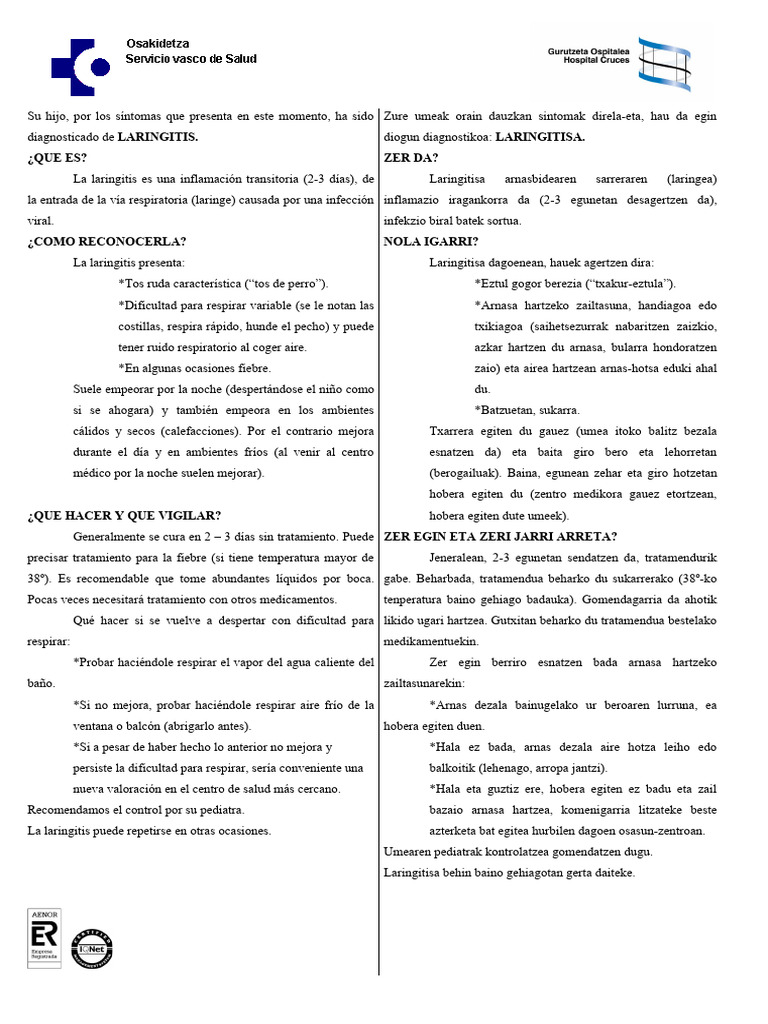 Laringitis Pdf Otorrinolaringología Inmunología