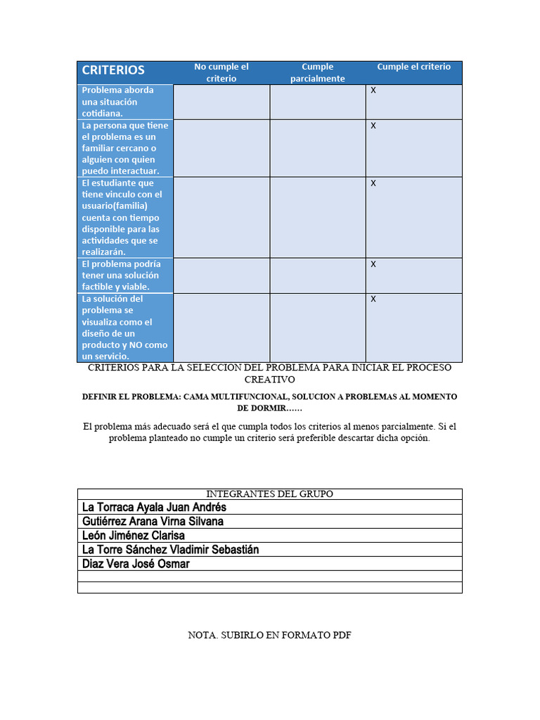 FICHA-Criterios de Selección Del Problema | PDF