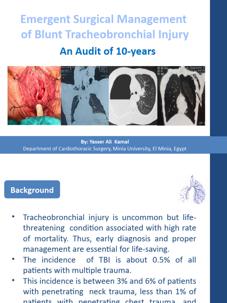 Presentation - Blunt Tracheobronchial Injury | PDF