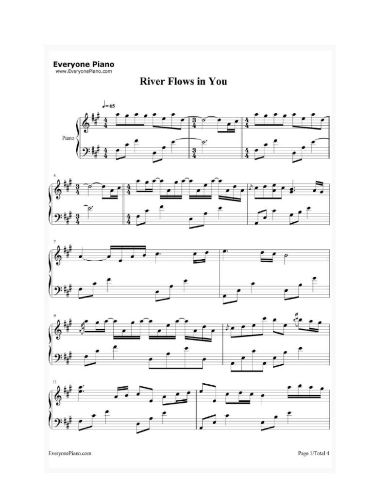 River Flows in You | PDF