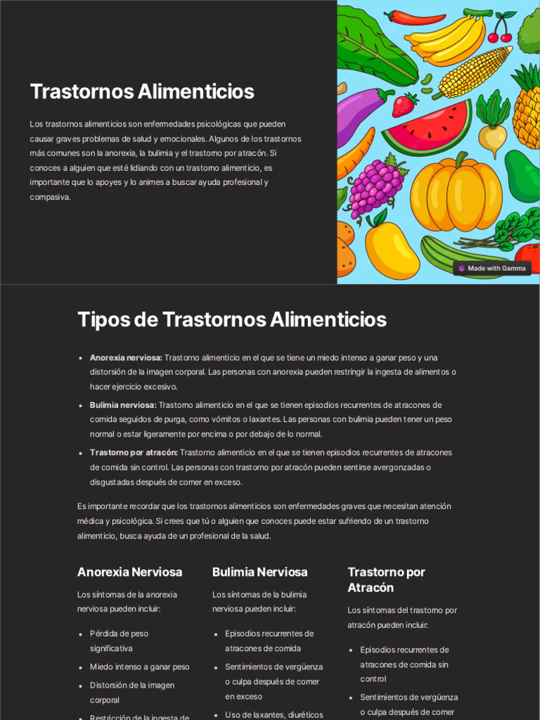 Trastornos Alimenticios | PDF | Desorden alimenticio | Bulimia nerviosa