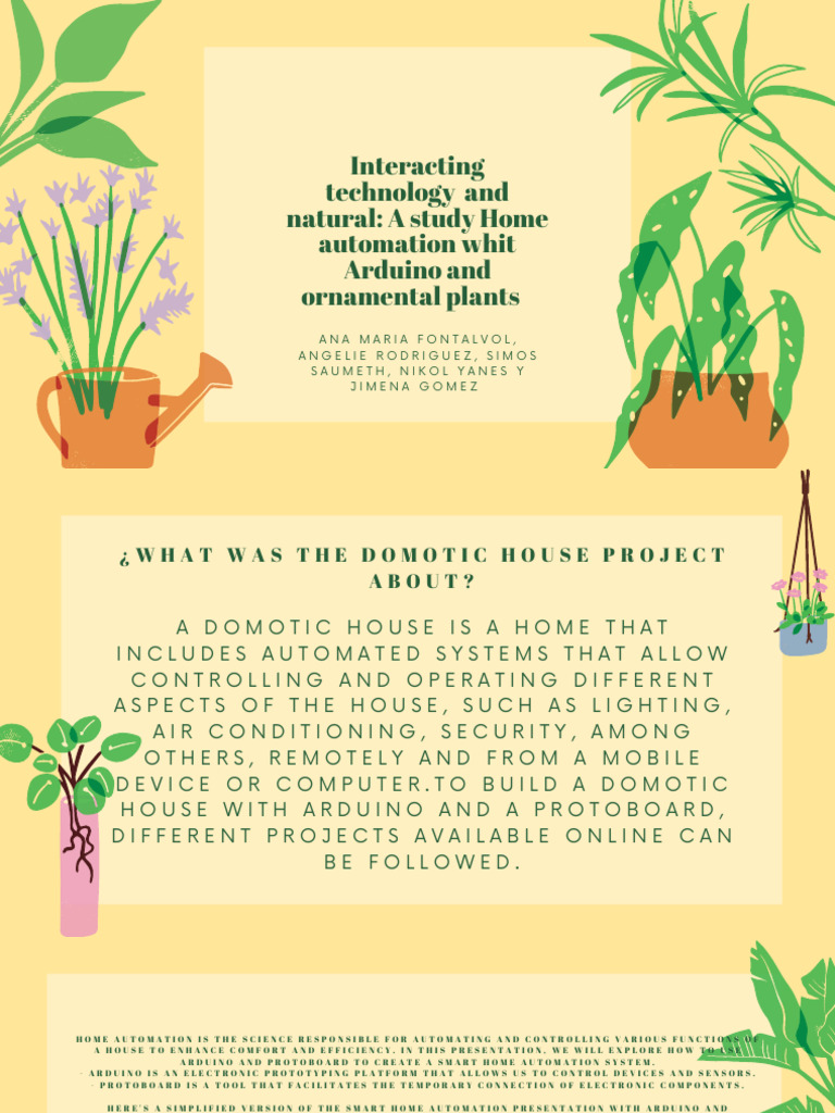 interacting technology and natural | PDF | Arduino | Home Automation